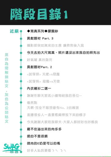 知道大家要找貼文不好找 Swag