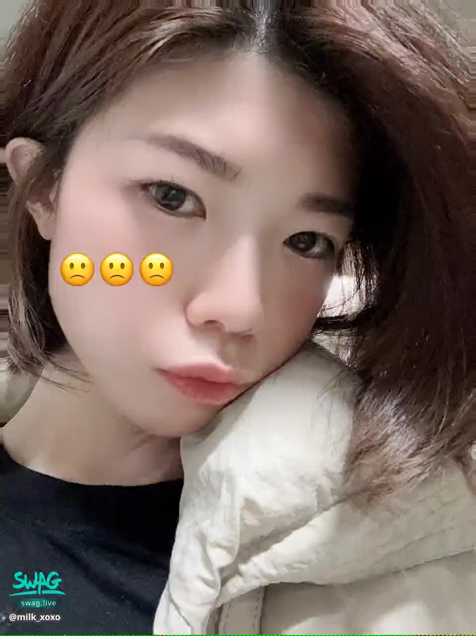 哥哥們抱歉～喵可晚上回家後好像感冒了😷 身體不舒服，改明天晚上上播喔🥺babe Swag