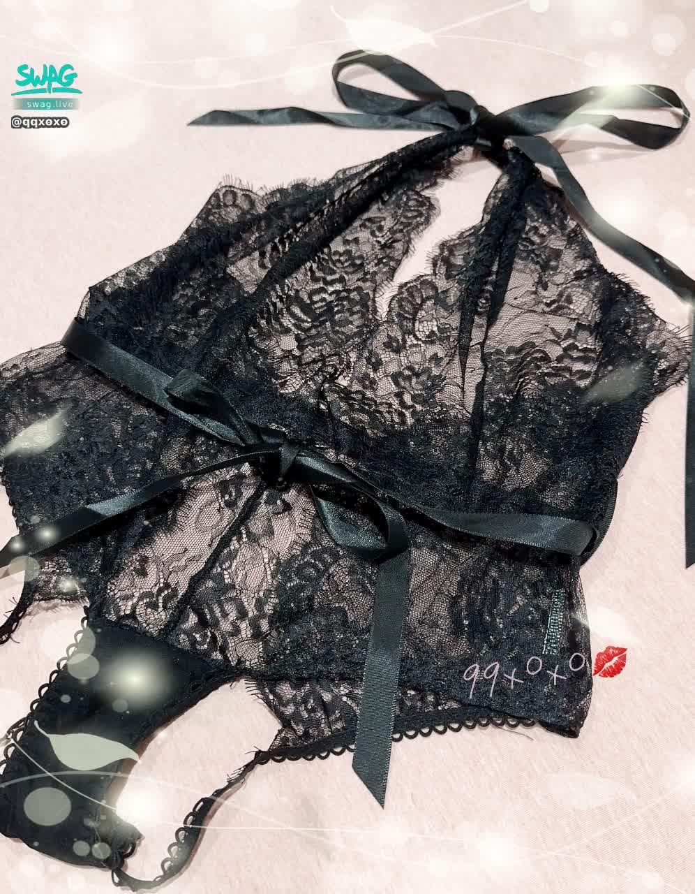 🔥開叉爆乳連身性感黑蕾絲🖤震到高潮💦濕濕又黏黏😳 ️‍🔥 Swag