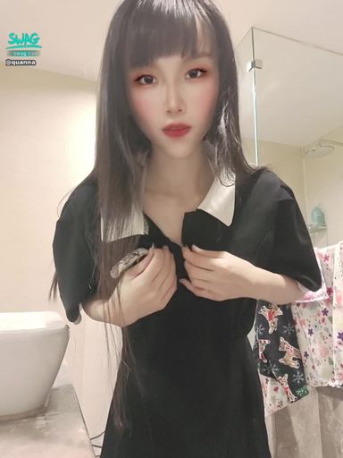 Showing Face In 2d Underwear Stripping And Rubbing Breasts For