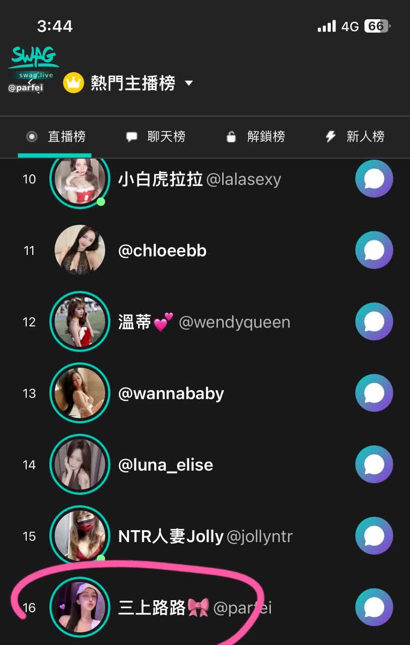 Parfei Ghi Lại Danh Sách Phát Sóng Trực Tiếp Swag Livestream 18 Và